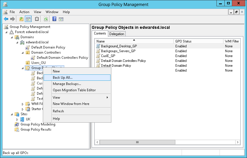 “Migrating GPOs Across Domains with GPMC” | Dom's I.T. Humdrum