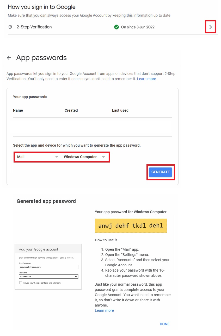 Gmail POP3 Setup in Outlook Desktop using Google “App Password” | Dom's ...